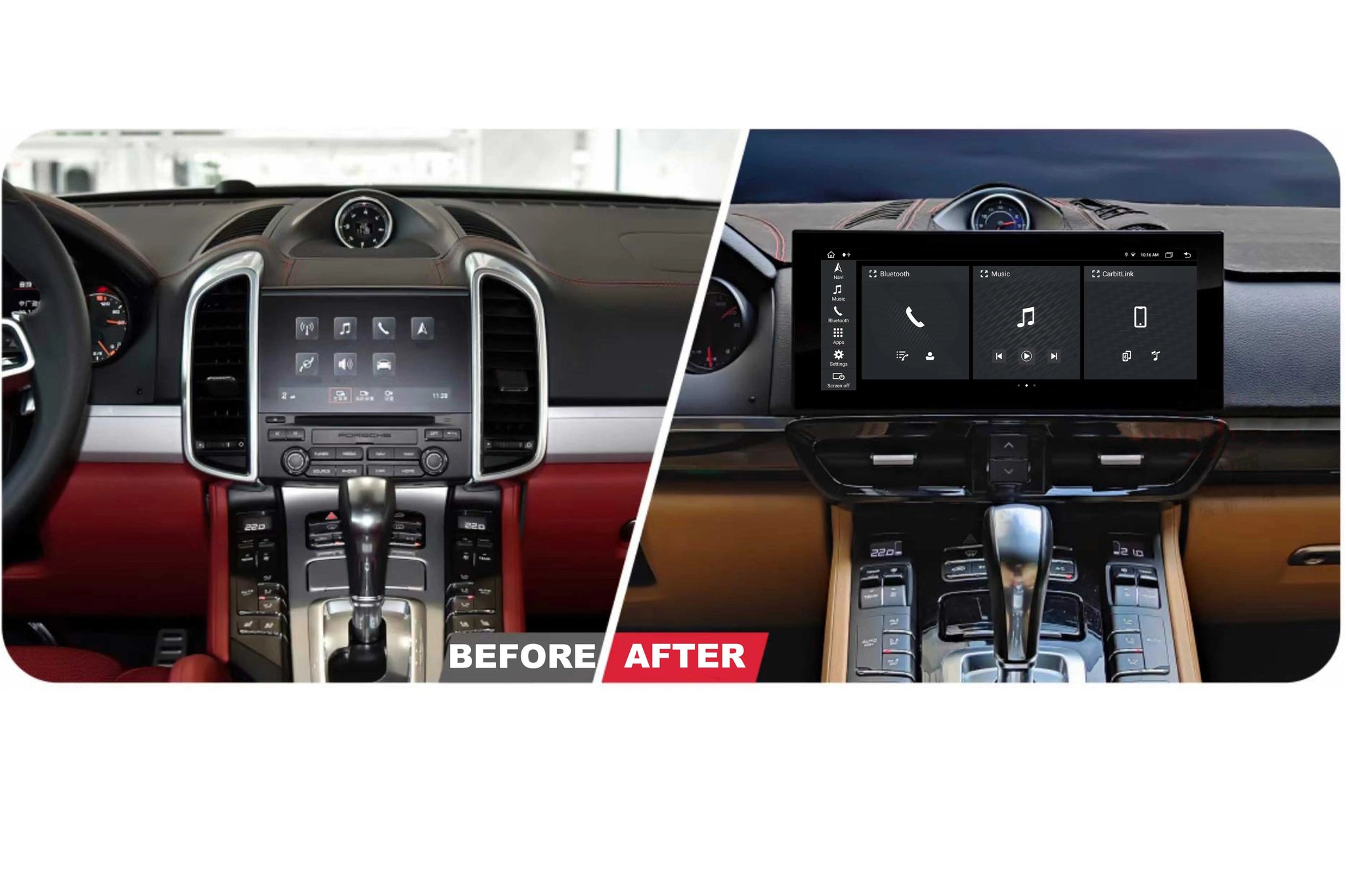 2011 - 2017 Porsche Cayenne 12.3" Android Navigation Multimedia System ...