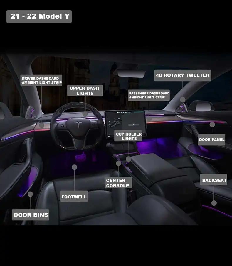 Tesla Model Y - FULL AMBIENT LIGHTING Package – 4x4shop