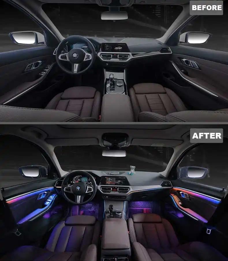 FULL AMBIENT LIGHTING Package BMW 3 Series (G20) enhance the interior ...