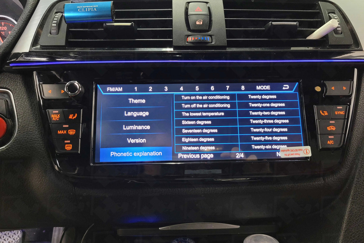 Digital Climate Control Panel BMW 2/3/4 Series OEM FIT enhanced – 4x4shop