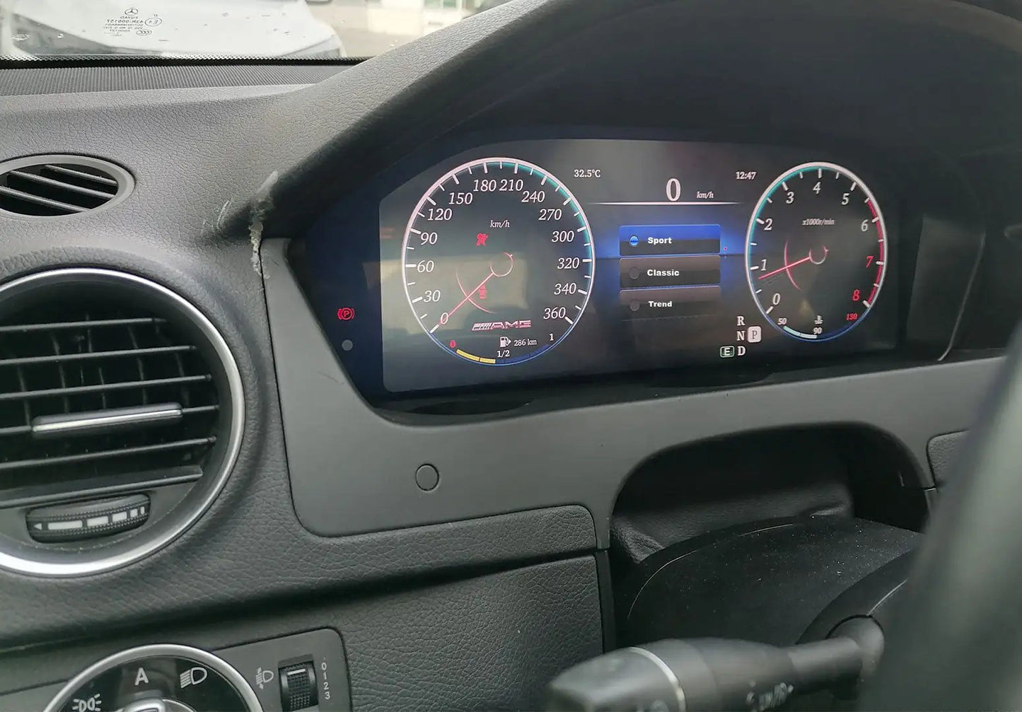 Mercedes Digital Cluster 2012-2014 Mercedes Benz C Class W204 OEM Fit ...