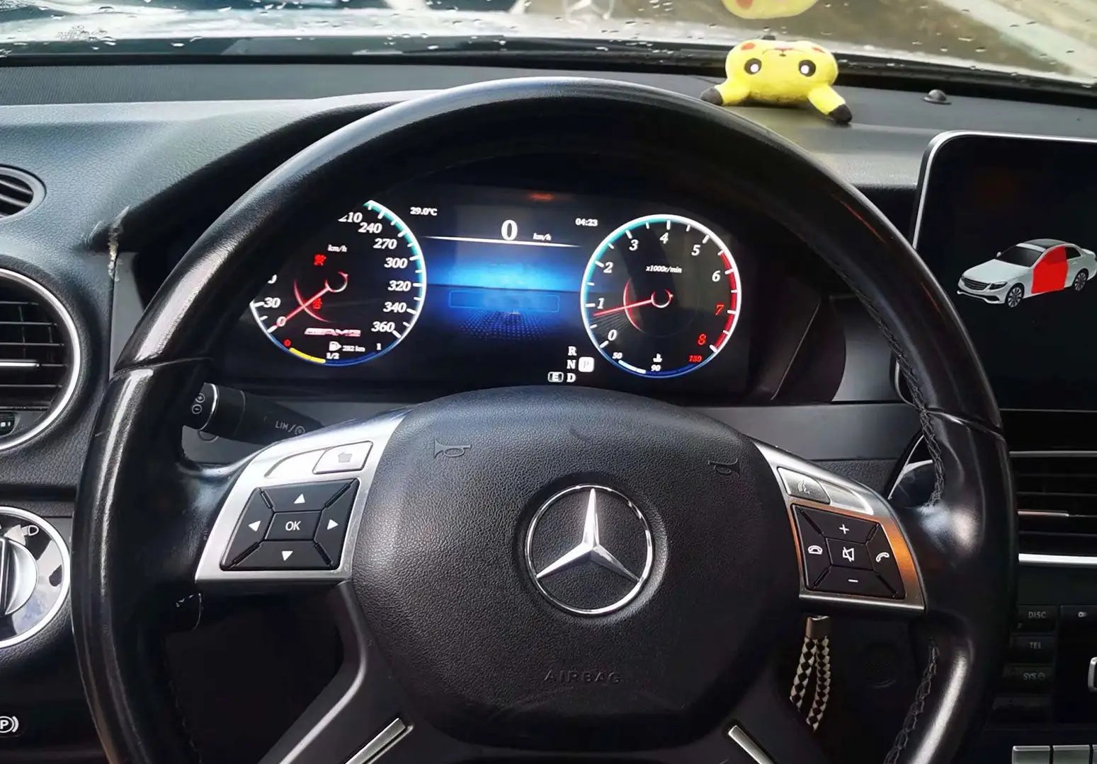 Mercedes Digital Cluster 2012-2014 Mercedes Benz C Class W204 OEM Fit ...